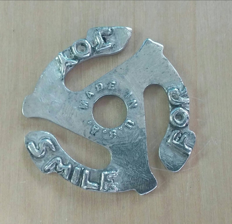 You Customize a 45 RPM Record Spacer 13 Grams Silver | Etsy