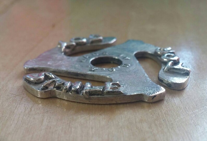 You Customize a 45 RPM Record Spacer 13 Grams Silver | Etsy