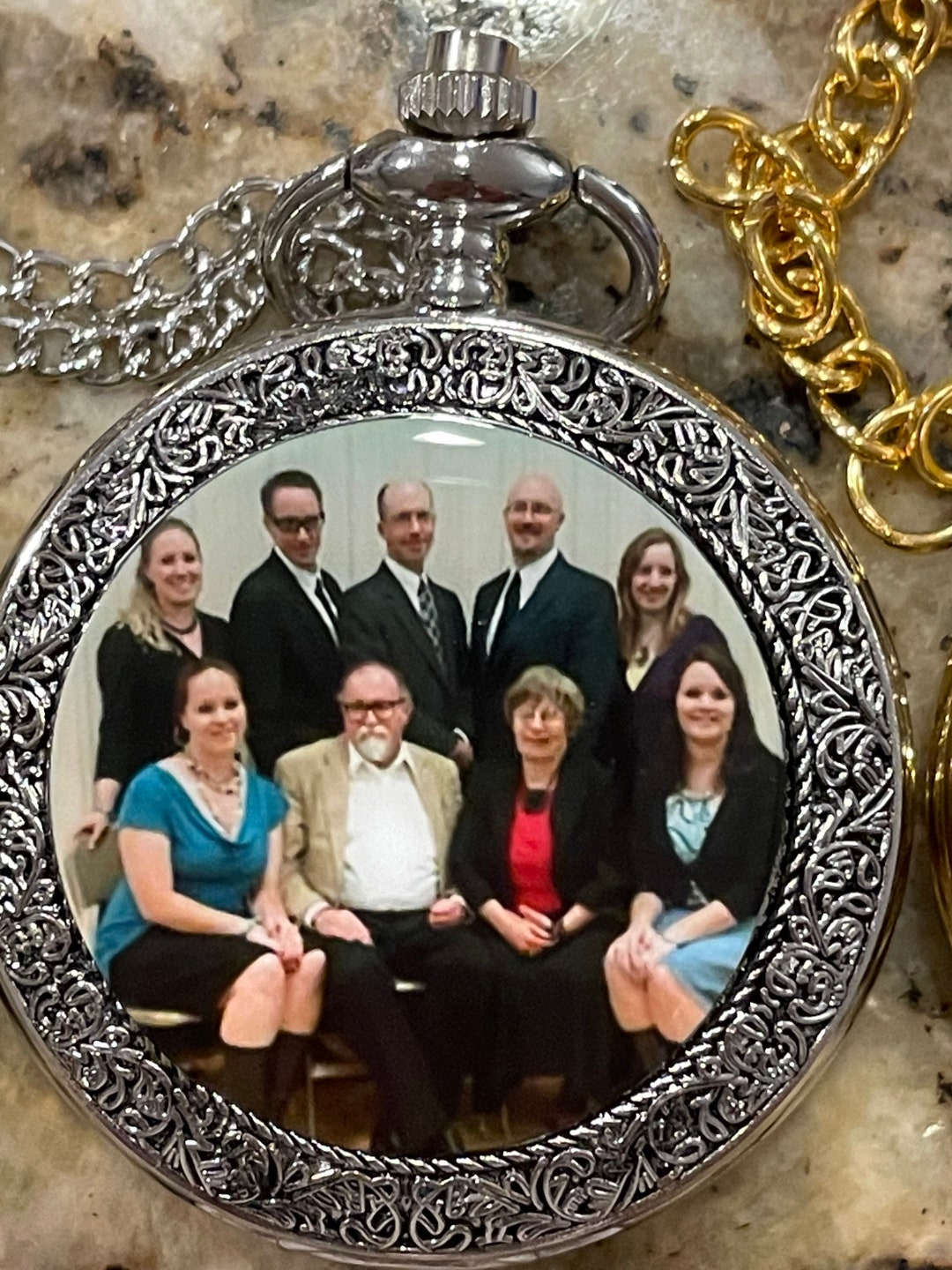 Custom Photo Pocket Watch Gold Brass Silver Personalize It - Etsy