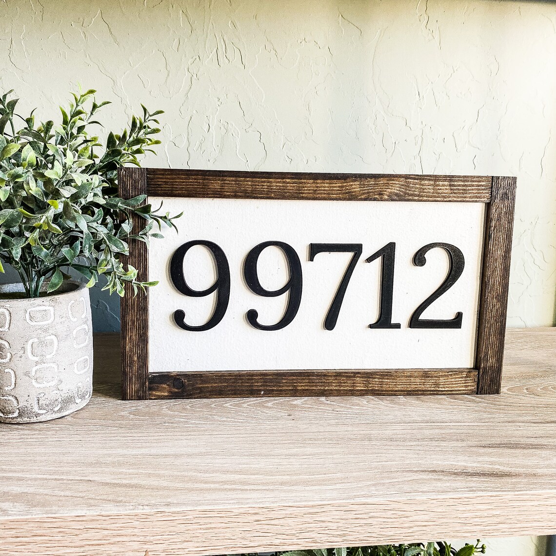 Zip Code Sign House Number Sign Area Code Sign 3D Laser - Etsy