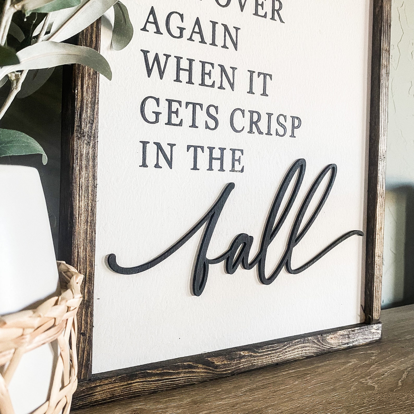 Life Starts All Over Again When It Gets Crisp in the Fall Laser 3D Wood ...