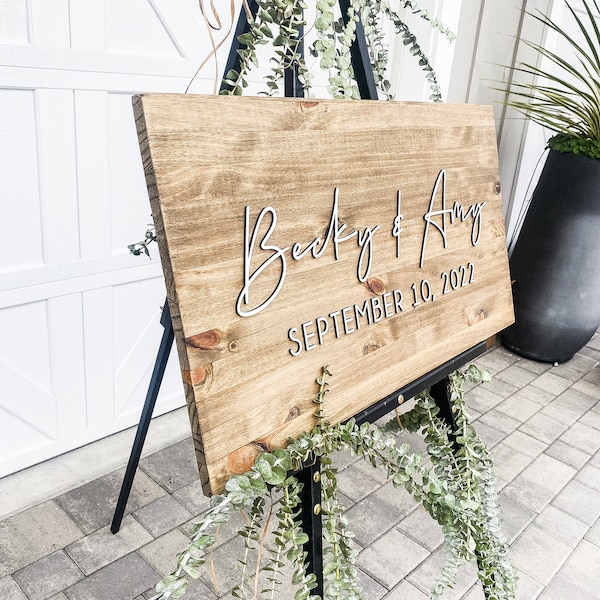 Wedding Date Sign - Etsy