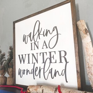 Walking in a Winter Wonderland | Wooden Sign | Wood Sign | Christmas ...