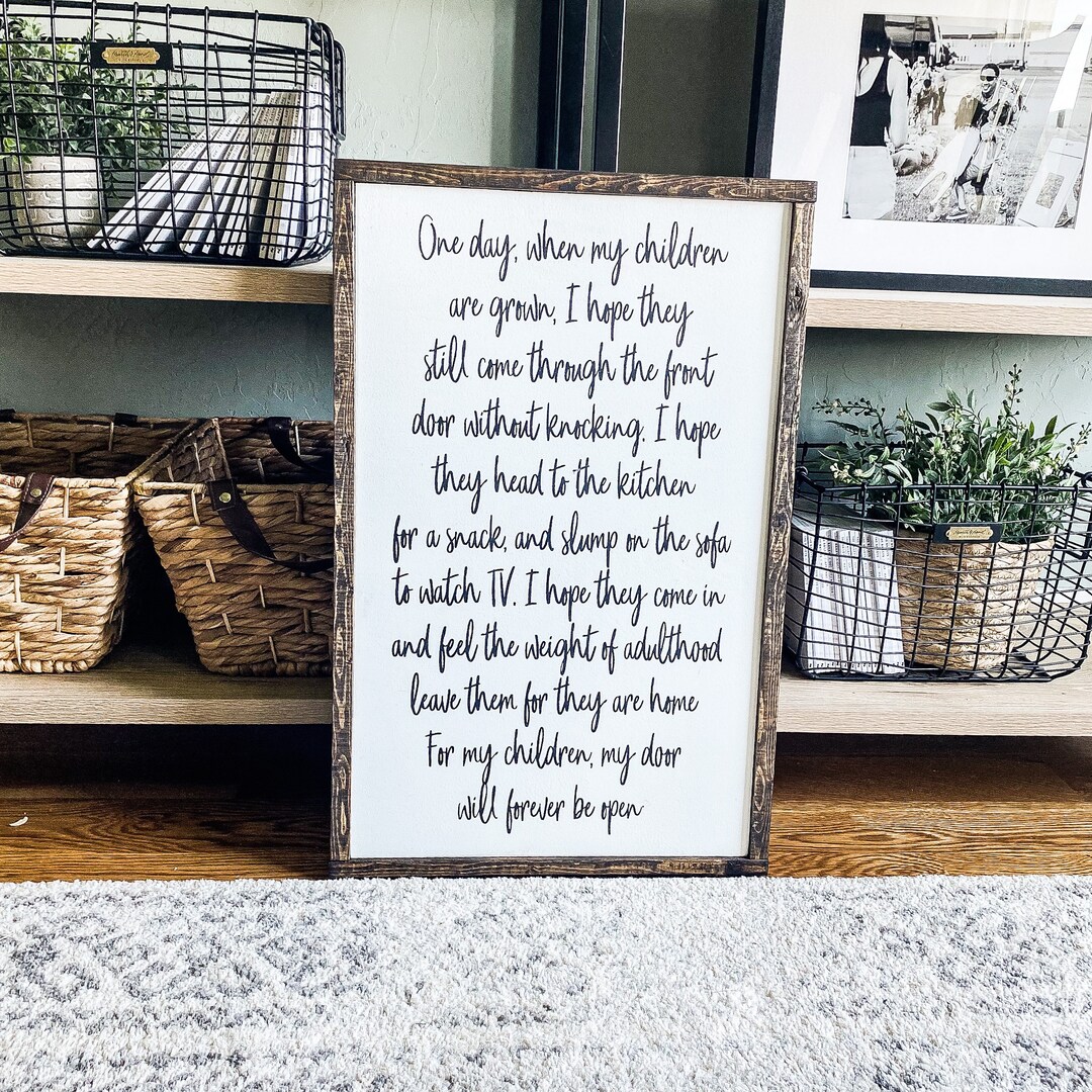 One Day, When My Children Are Grown Wood Sign | Shiplap Sign ...