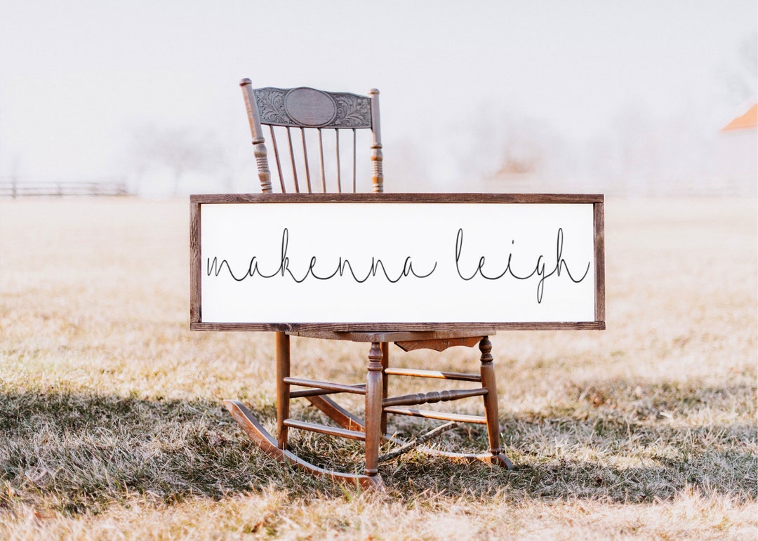 Nursery Name Sign Above Crib Sign Wood Sign Nursery - Etsy Canada