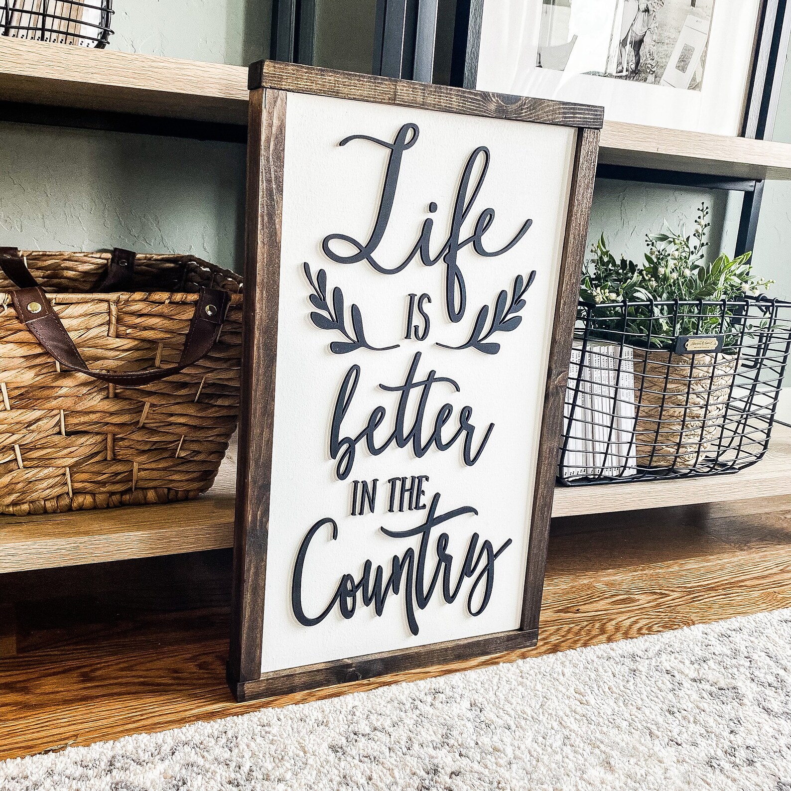Life is Better in the Country | Life is Better on the Farm | Wood Sign ...