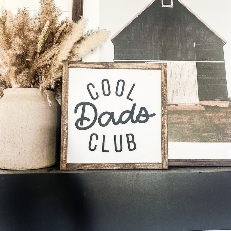 Cool Dads Club | Father's Day Gift | Father's Day Sign | Man Cave Sign ...