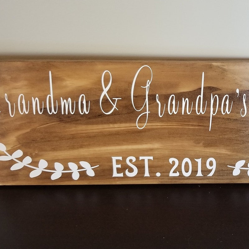 Grandparents Signs - Etsy