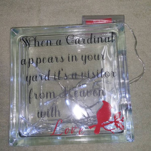 Cardinal Glass Block - Etsy