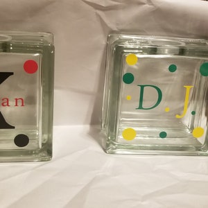 Personalized Glass Bank, Personalized Glass Block Money Bank, Piggy ...