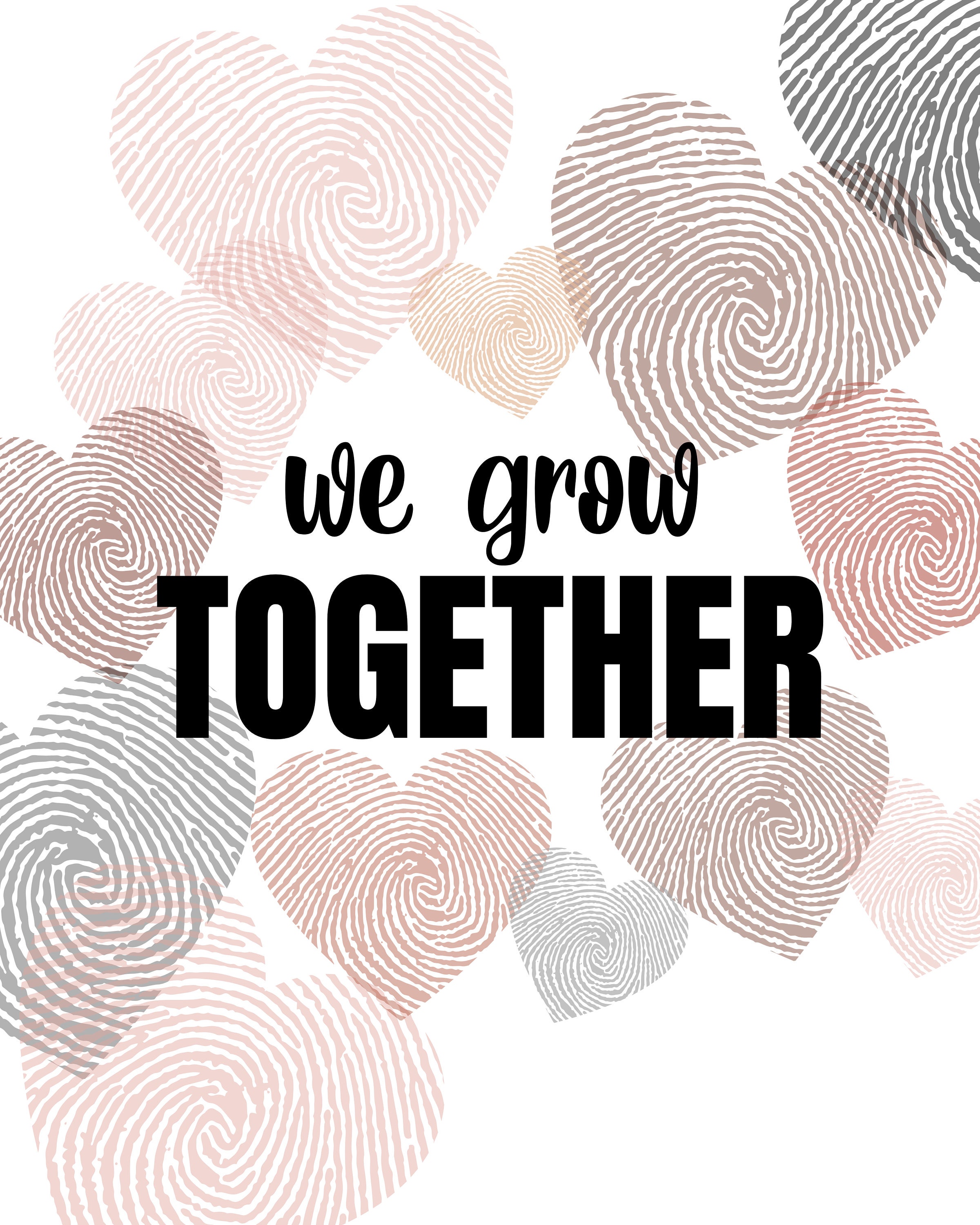 We grow TOGETHER Printable Wall Art Solidarity Classroom | Etsy