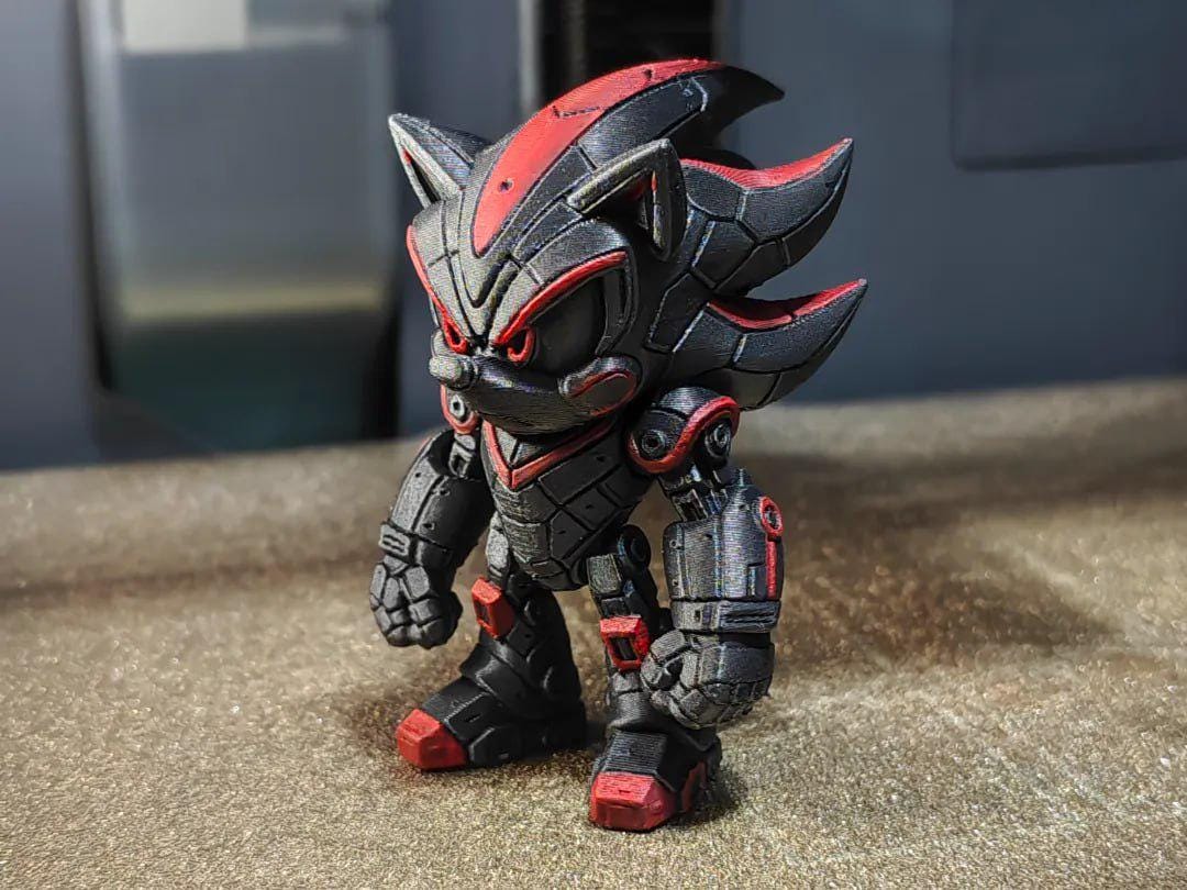 Mecha Shadow - Sonic | 3d Printed Figure | Hand-painted or Unpainted - Etsy