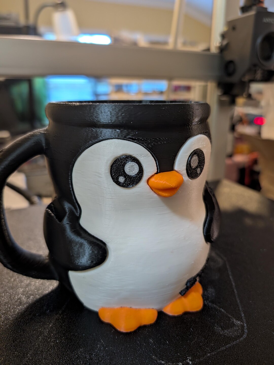 Cute Penguin Ice Cream Pint Holder | Touch Friendly Corn Based PLA 3D ...