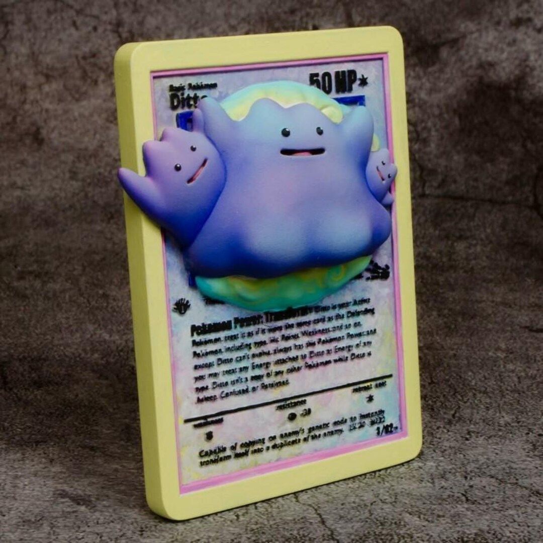 Price Drop! 3d Ditto Game Card | 3d Printed Figure | Hand-painted or ...