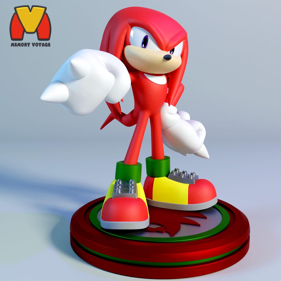 Knuckles - Sonic | 3D Printed Figure | Hand-painted or Unpainted - Etsy UK