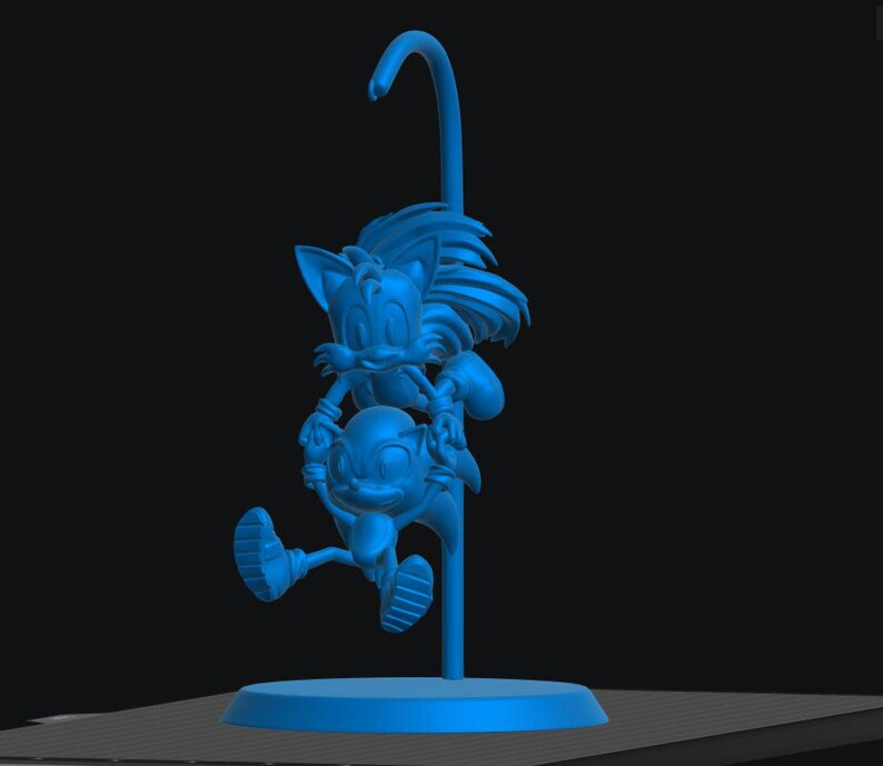 Sonic and Tails | 3D Printed Figure | Hand-painted or Unpainted - Etsy