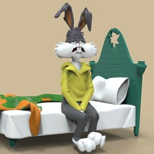 Looney Tunes - Tired Bugs | 3D Printed Figure | Hand-painted or ...