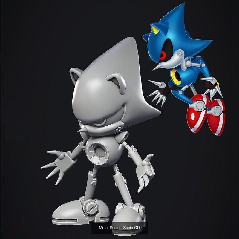 Neo Metal Sonic Figure - Etsy
