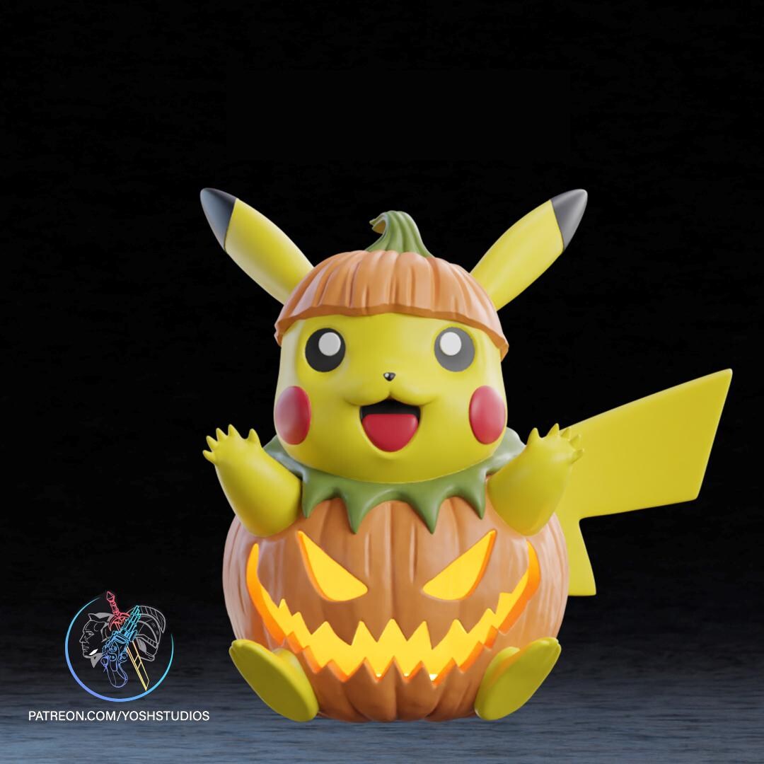 Pika Halloween | 3D Printed Figure | Hand-painted or Unpainted - Etsy