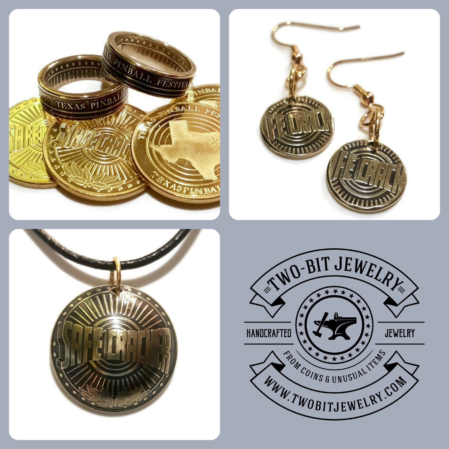 Texas Pinball Festival Safecracker Token Pendant - Etsy