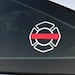 Reflective red Line Badge Decal - Etsy