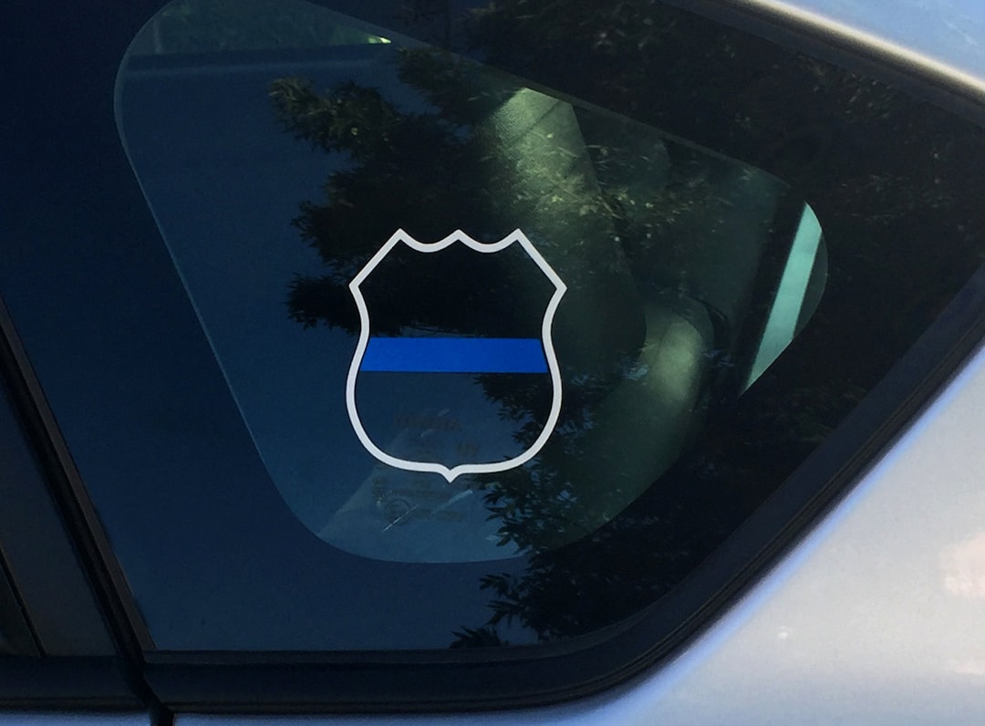 Reflective "blue Line" Badge Decal - Etsy