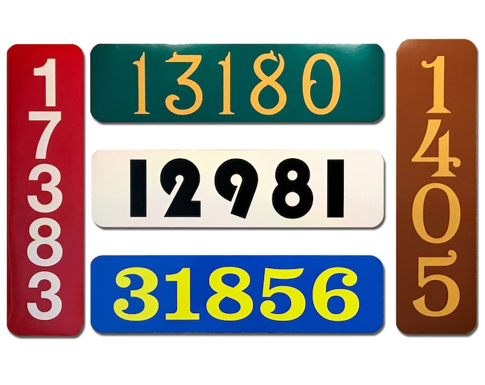 15x4 Reflective Custom Address Sign - Etsy