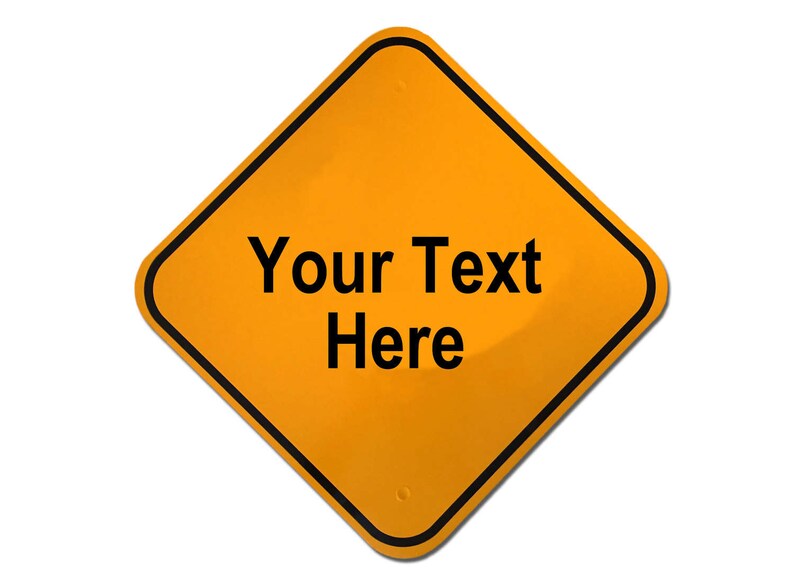 Custom Reflective Diamond Street Sign - Etsy