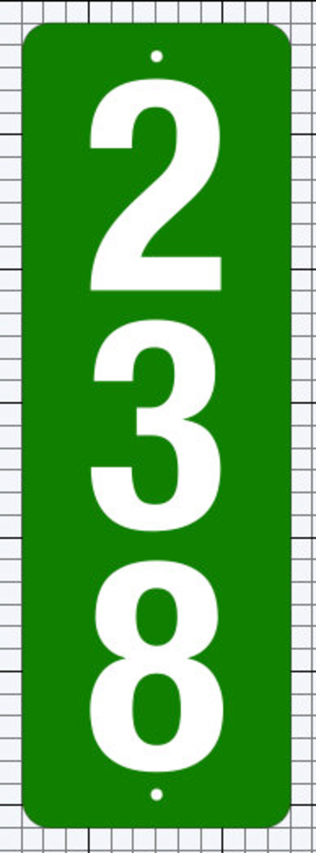 18x6 Reflective Custom Address Sign - Etsy