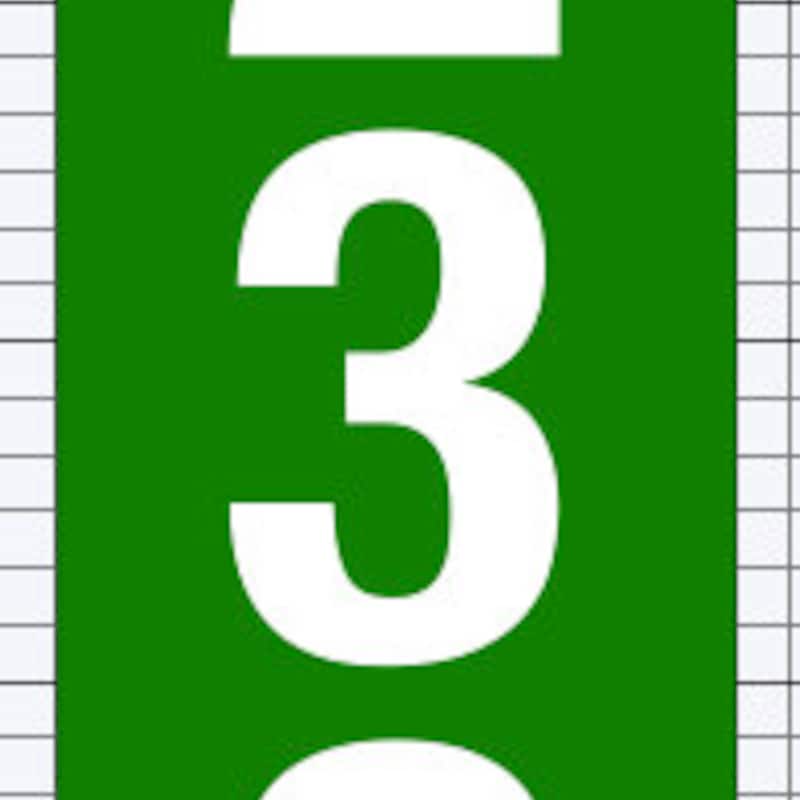 Number 6 Door Sign Green - Etsy