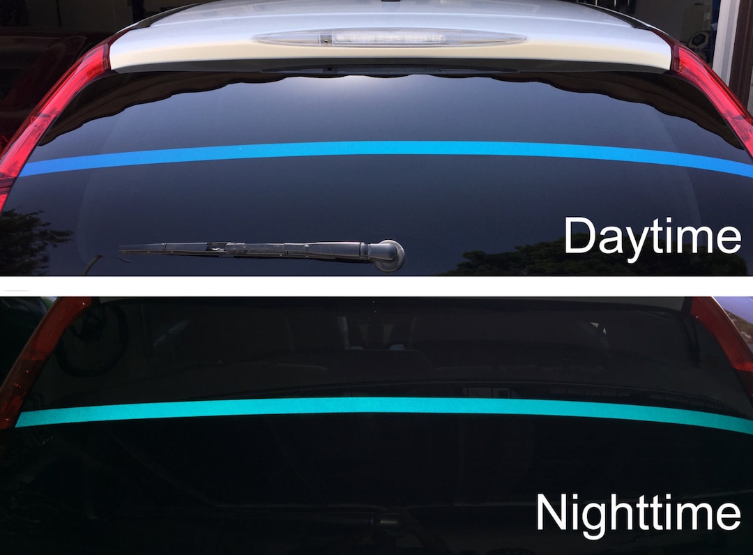 Reflective Blue Line Decal (2 Pack) - Etsy