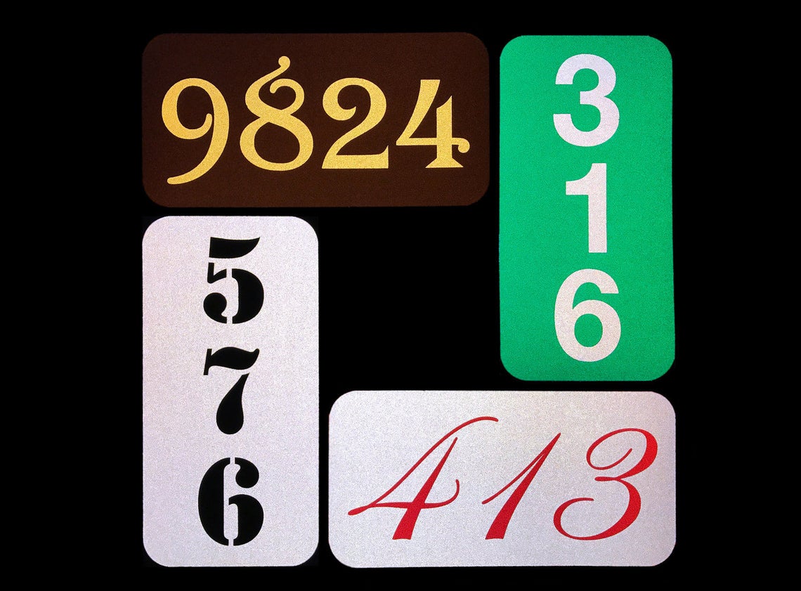 8x4 Reflective Custom Address Sign - Etsy