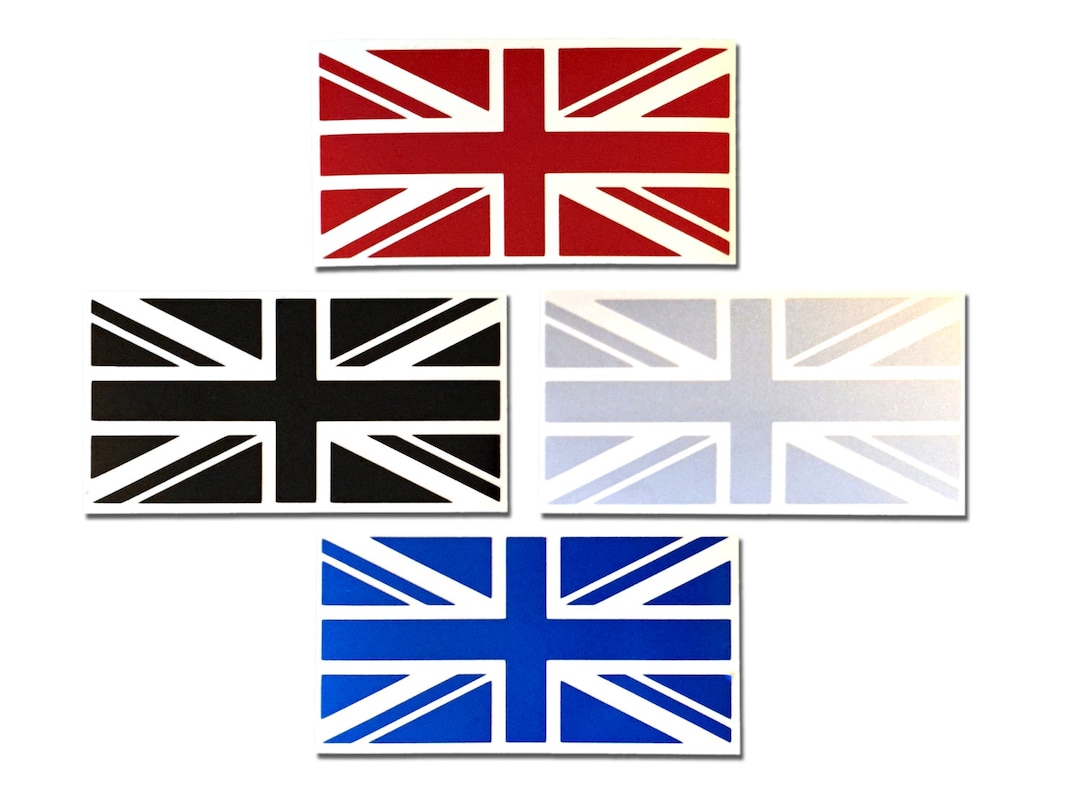 Reflective Union Jack Decal - Etsy