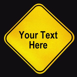 Custom Reflective Diamond Street Sign - Etsy