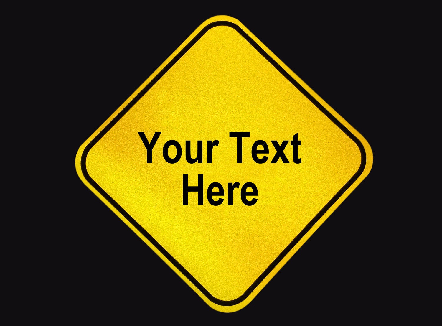 Custom Reflective Diamond Street Sign | Etsy