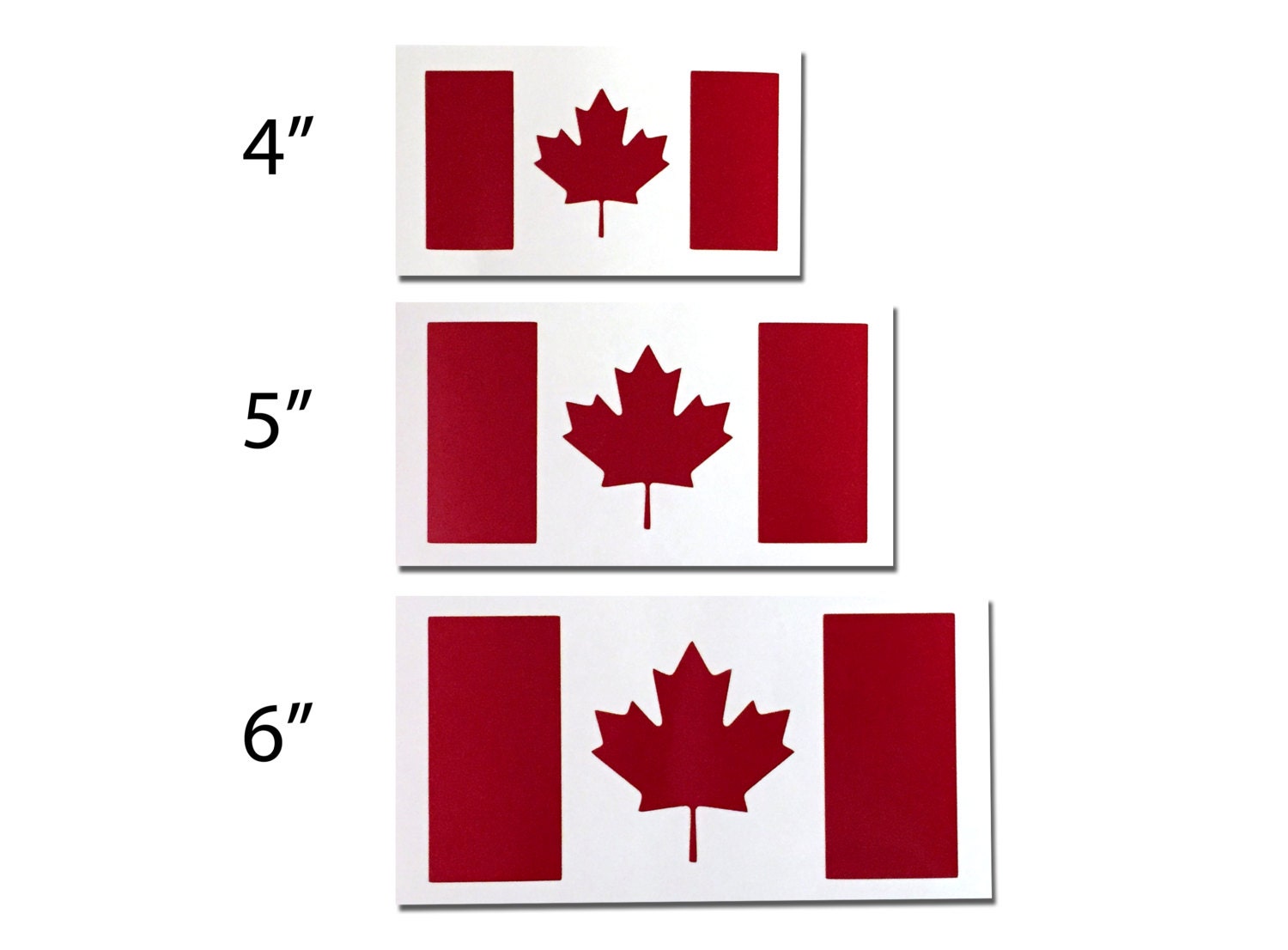 Reflective Canada Flag Decal - Etsy