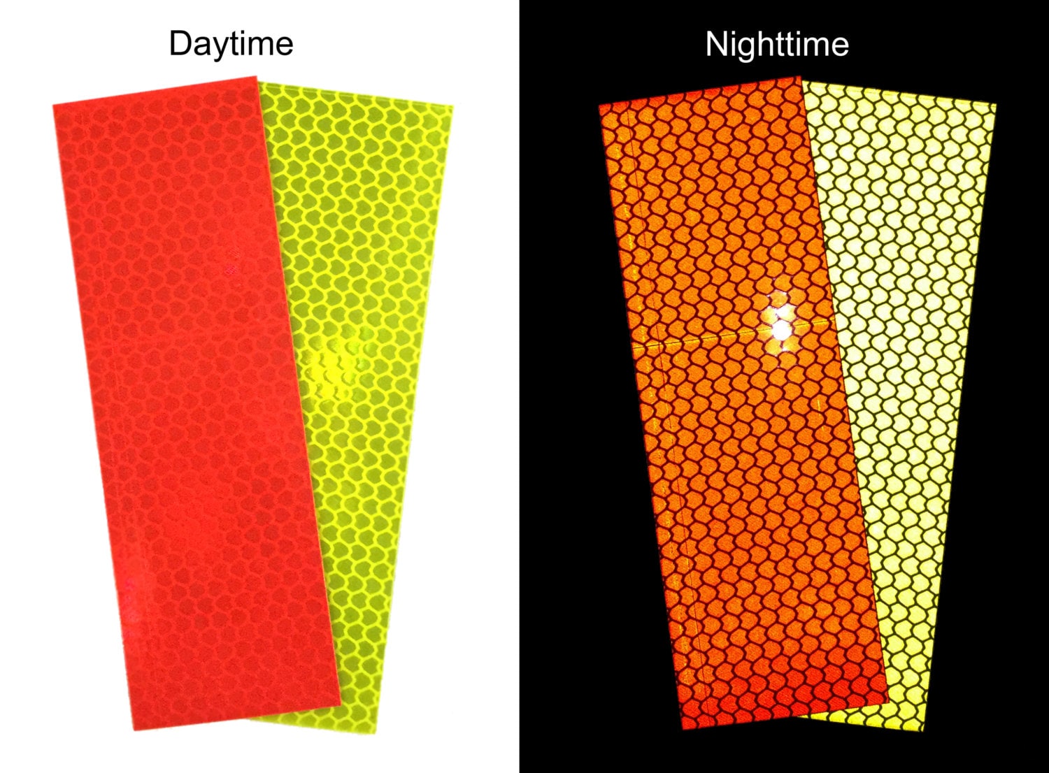 Reflective Fluorescent Prismatic Strips 4 Pack - Etsy