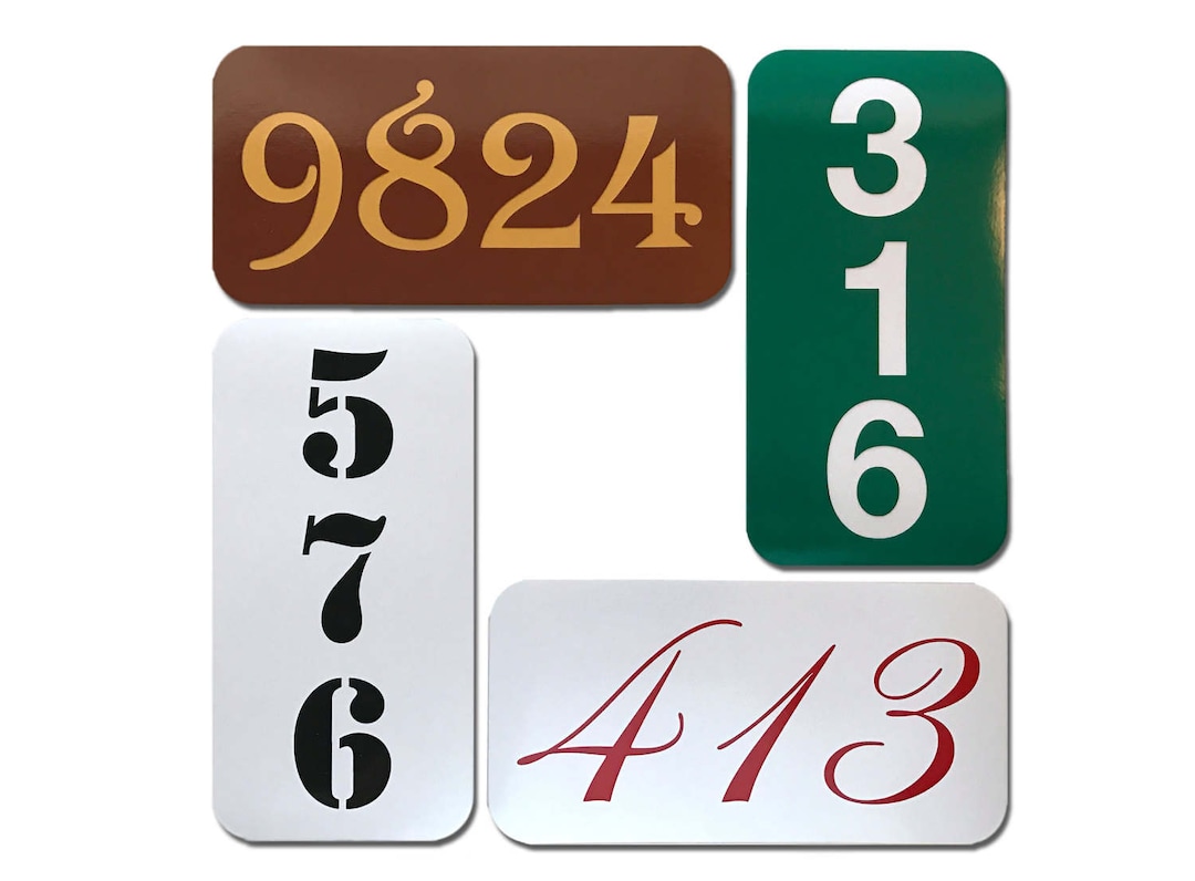 8x4 Reflective Custom Address Sign - Etsy