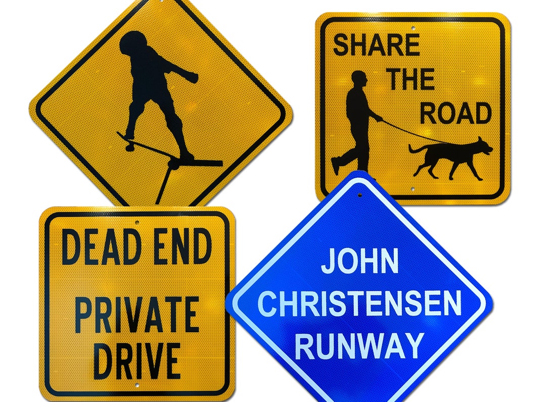 Custom Reflective Street Sign 18" - Etsy