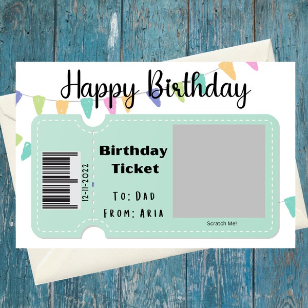 Custom Scratch off Card - Etsy