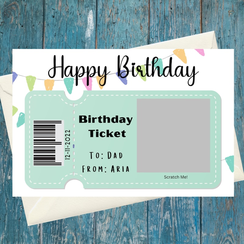Custom Scratch off Card - Etsy