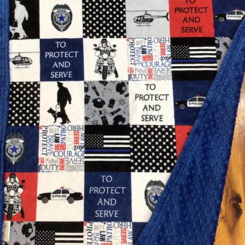 Police Officer Quilt - Etsy