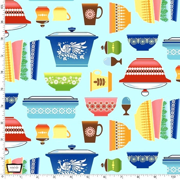 Retro Kitchen Fabric - Etsy