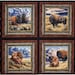 Bison Buffalo Fabric Pillow Panel, Quilting Cotton, Wildlife, Nature ...