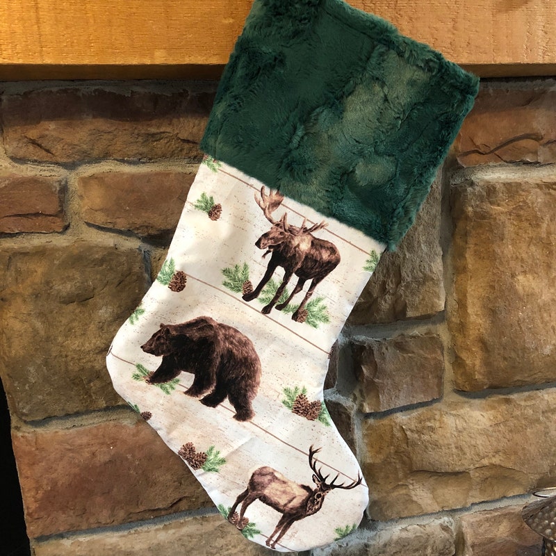 Moose Stocking - Etsy
