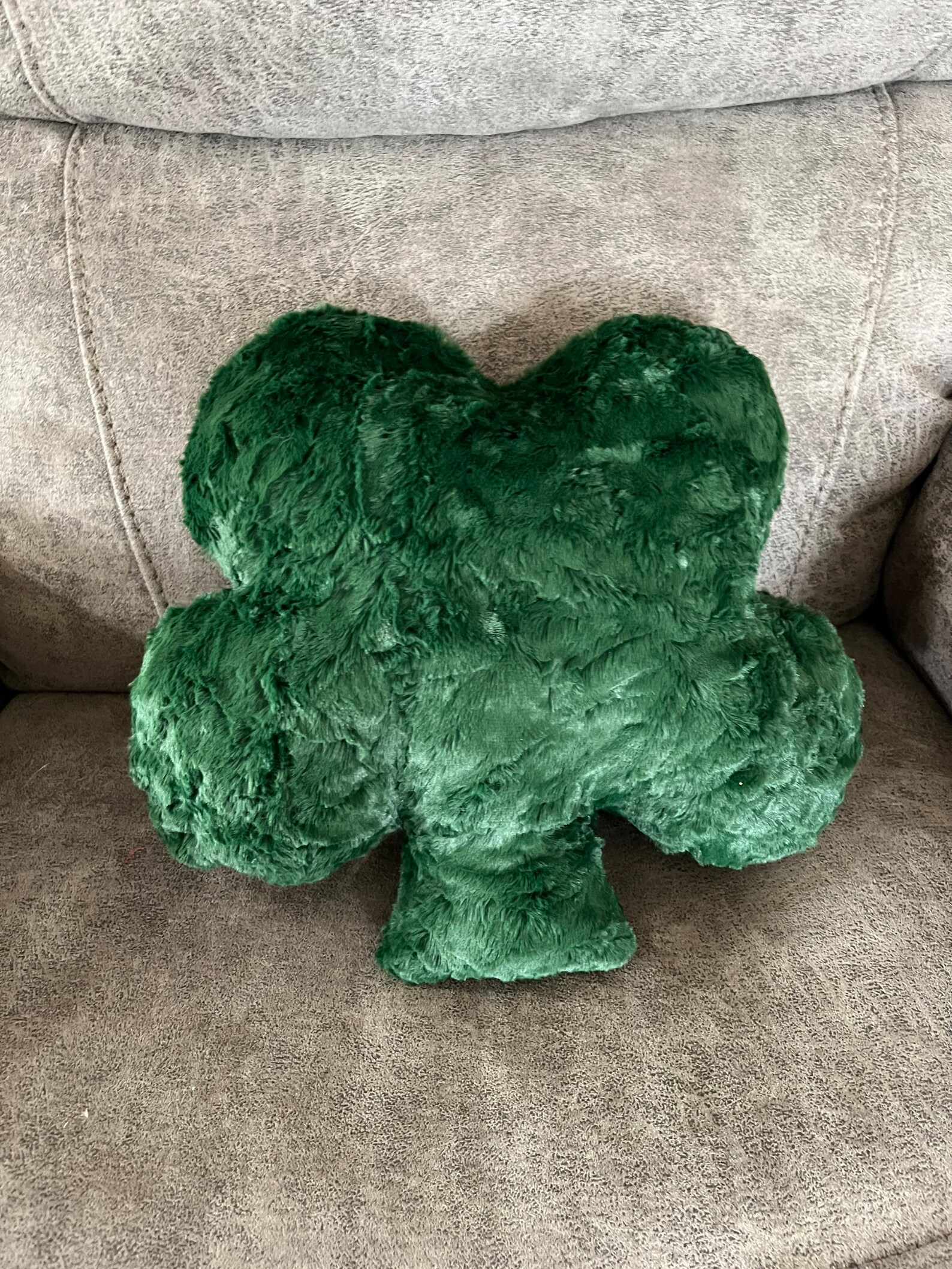 Shamrock Pillow, Four Leaf Clover, Saint Patrick's Day Decor, Green ...