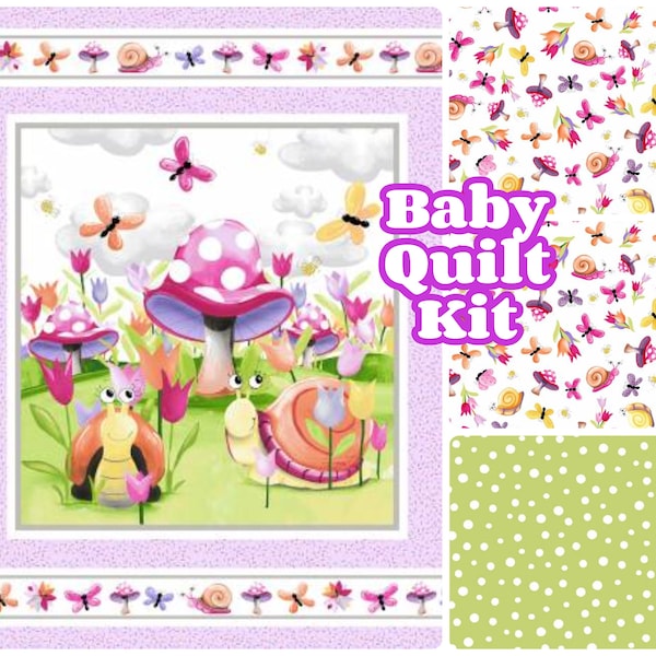 Baby Quilt Kit Girl - Etsy