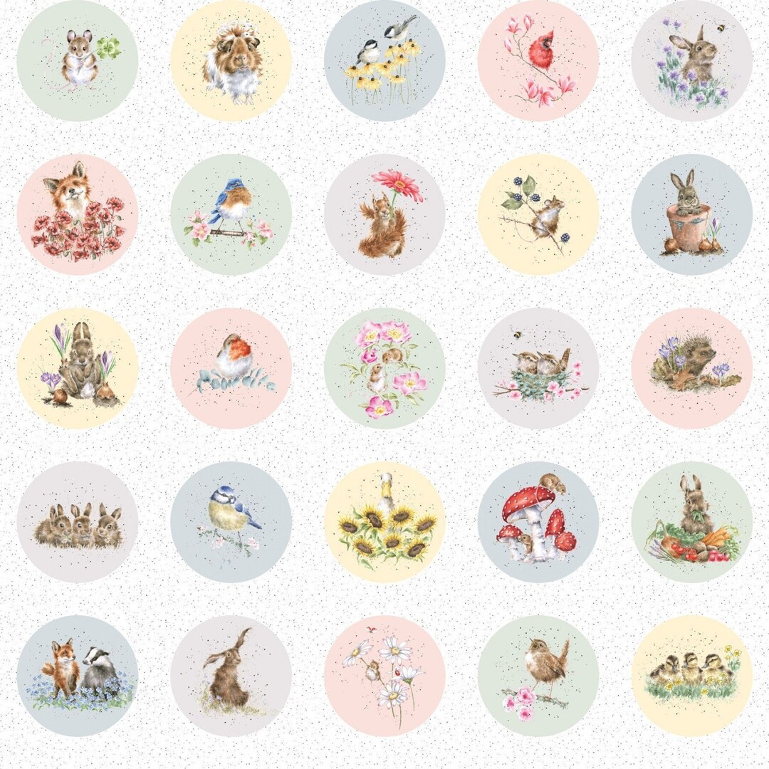 Bramble Patch, Minky Fabric, MASDMK10109-Z, Spring Animals, Bunnies ...