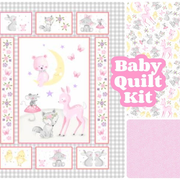 Baby Girl Quilt Kit - Etsy