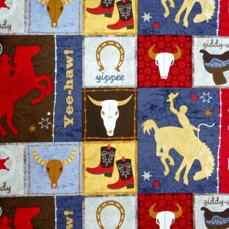 Cowboy Fabric - Etsy